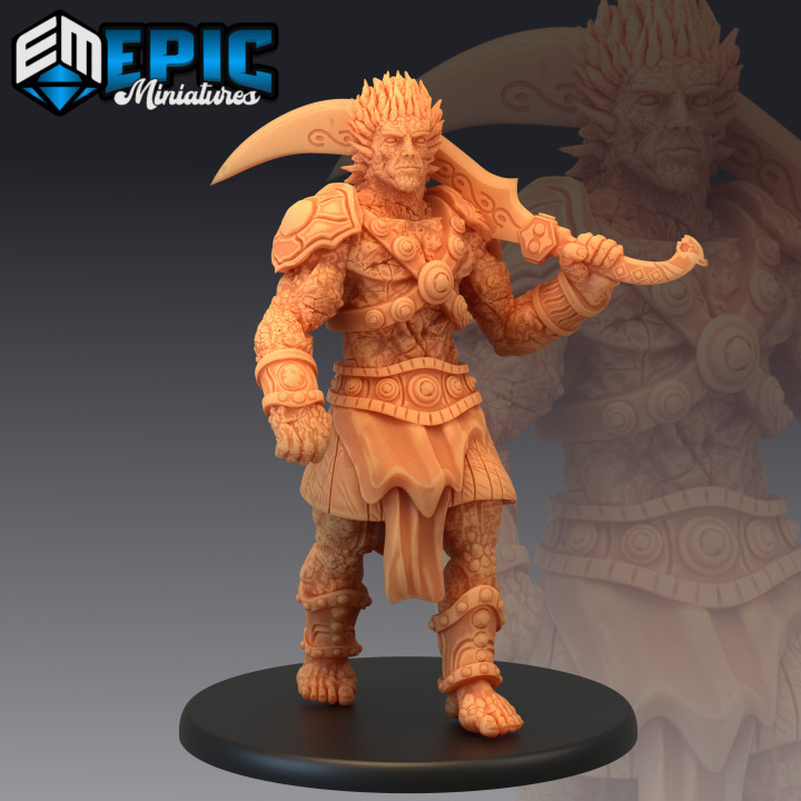 3D Printable Dao Male Set / Mythical Desert Djinn / Elemental Earth ...