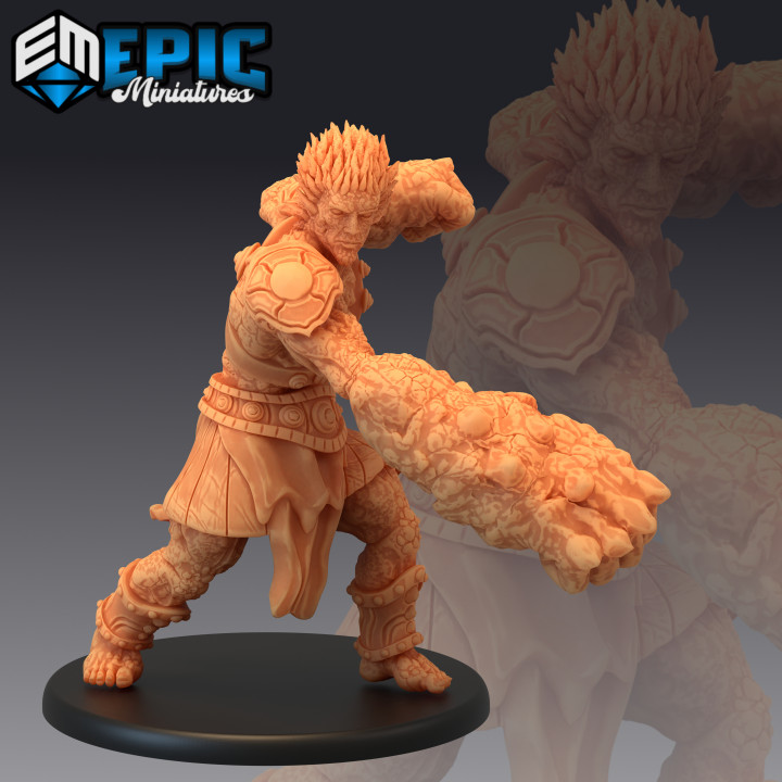 3D Printable Dao Male Set / Mythical Desert Djinn / Elemental Earth ...