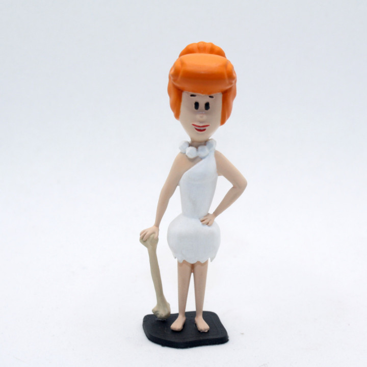 3D Printable Wilma Flintstone - Onepiece by Steve Solomon