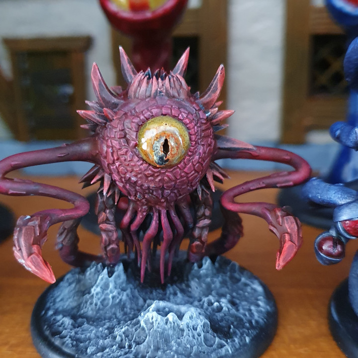 3D Print of Magma Tyrant / Fire Eye Observer / Lava Creature Encounter ...