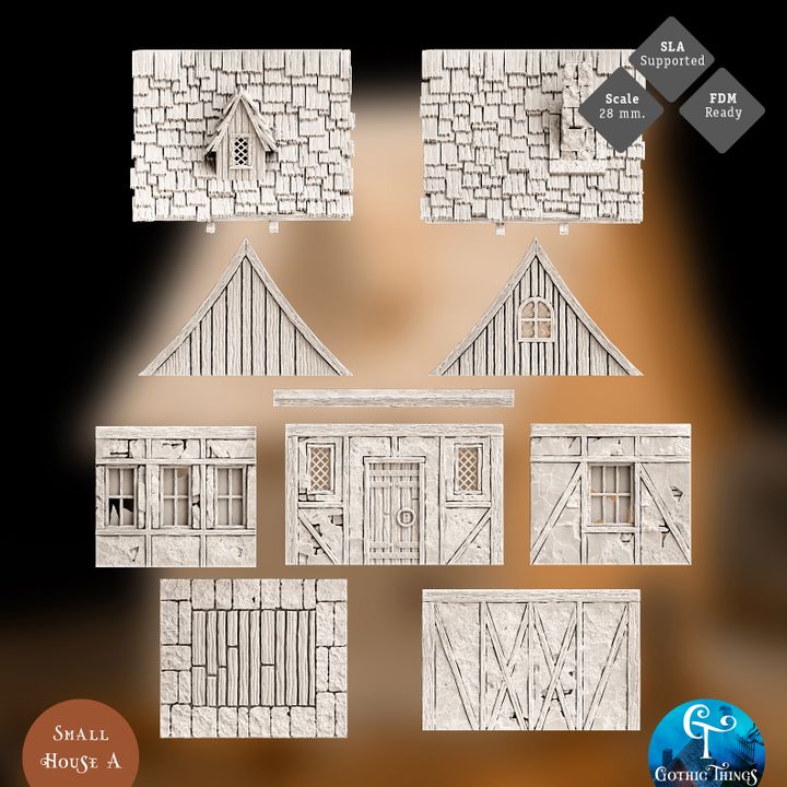 3D Printable Small House A by Gothic Things