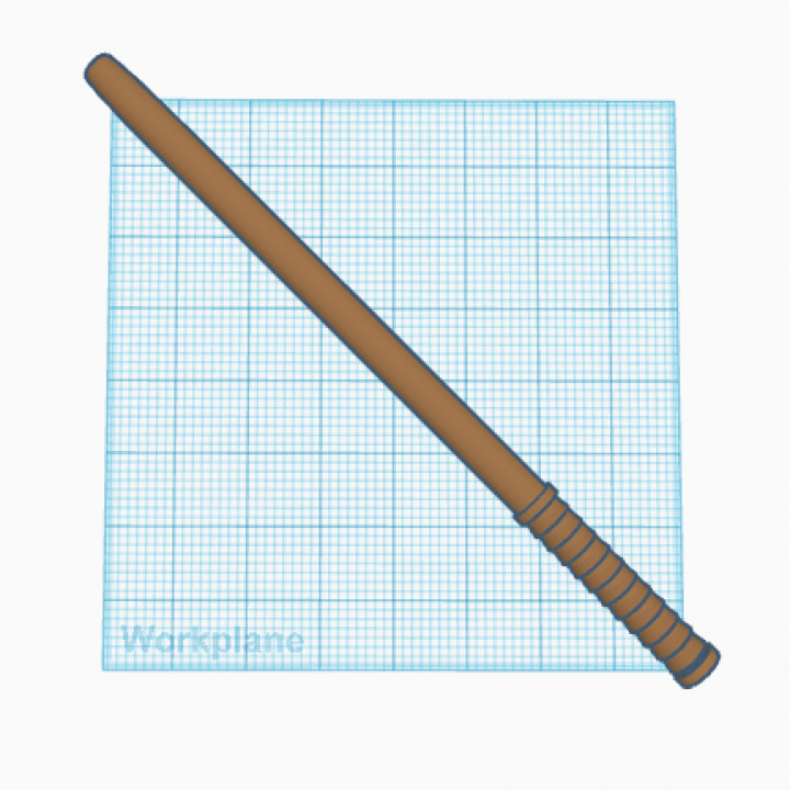 3D Printable Basic Wand by Jason Fraser