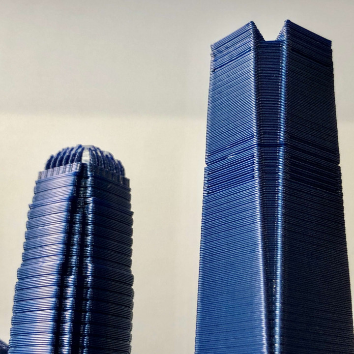 3D Printable Skyscrapers of Hong Kong, China by MiniWorld3D