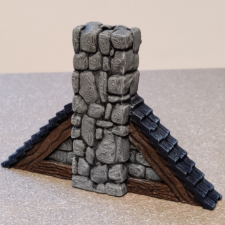 3D Printable OpenForge Shingle Roofs & Gables - Variants by Manfred Geiler