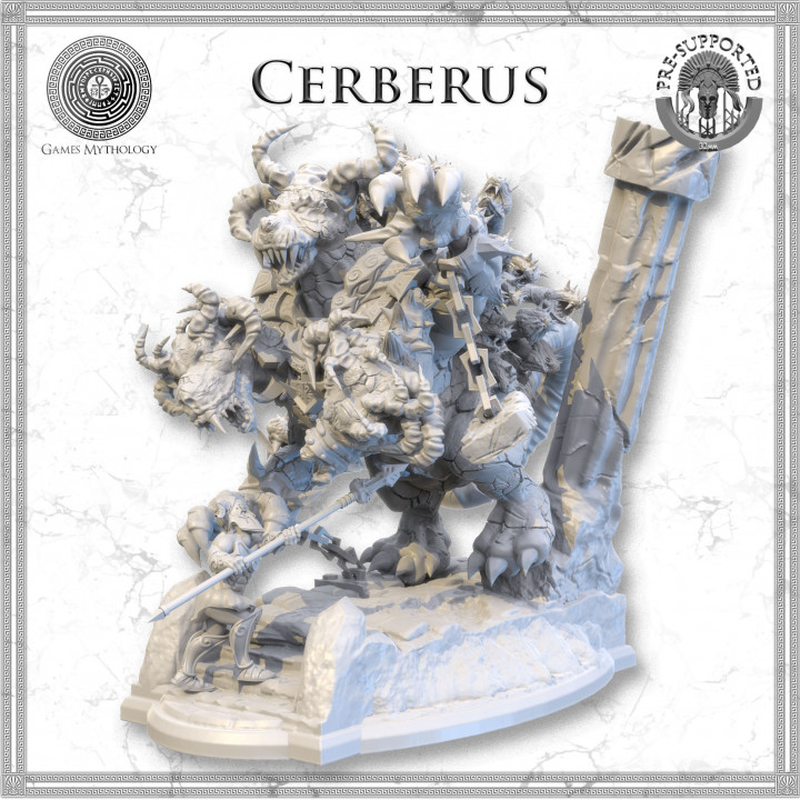 3D Printable Cerberus by Games Mythology