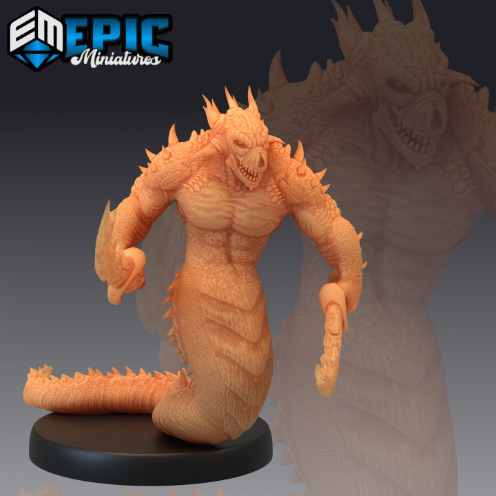 3D Printable Fire Salamander Set / Volcano Reptile / Magma Creature ...
