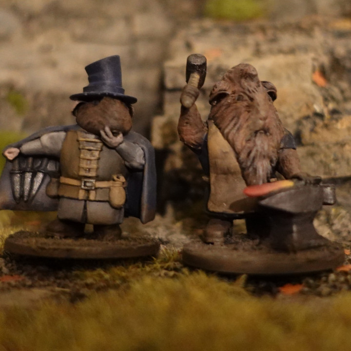 3D Printable Guinea Merchants by The Cavy Forge