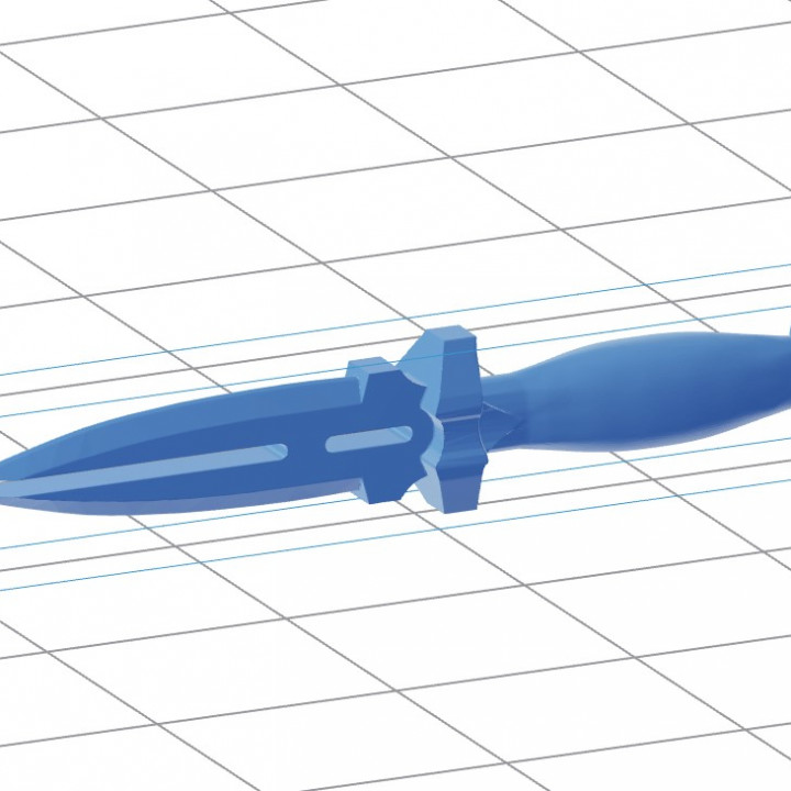 3D Printable Sword Shield and Dagger by Kyle and Paige