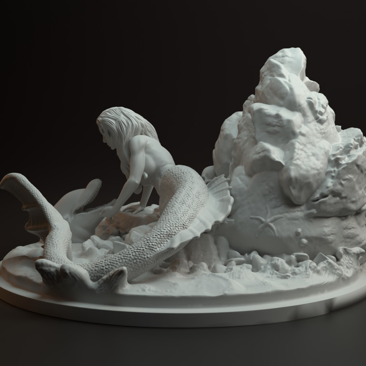3D Printable Mermaid by Dino and Dog