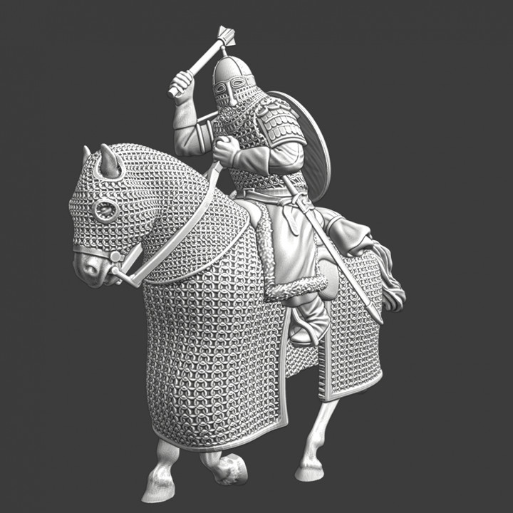 3D Printable Heavy medieval Russian mounted Knight by Northern Crusades ...