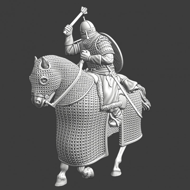 3D Printable Heavy medieval Russian mounted Knight by Northern Crusades ...