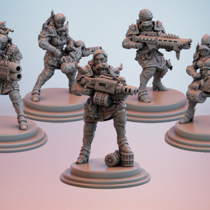 3D Printable Adepts of Asmodeus. Weapon Specialists (Bundle). by ...