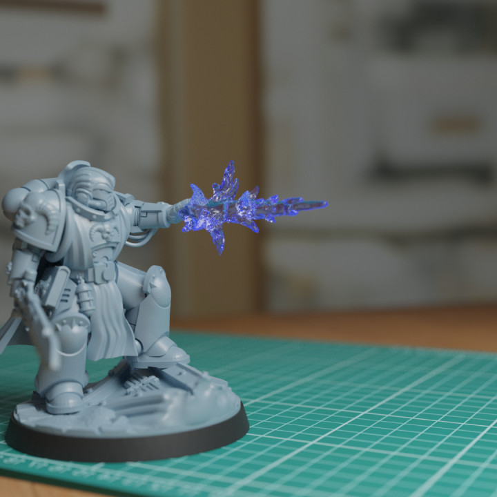 3D Printable Energy / ice magic effects (x3) by Tablehammer