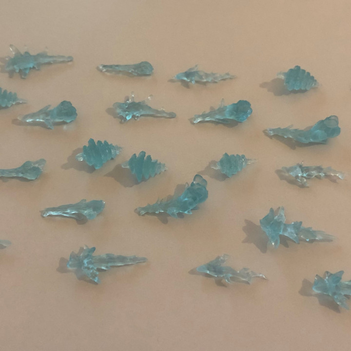 3D Printable Lightning magic effect (3 variants/sizes) by Tablehammer