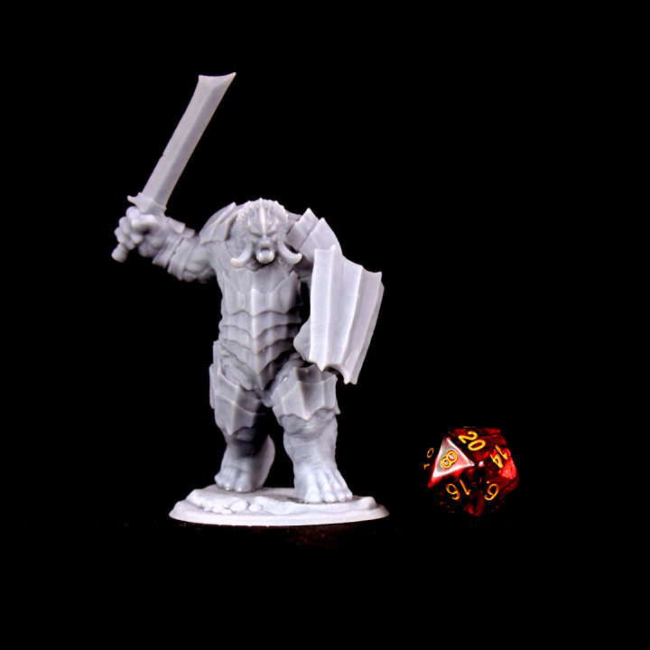 3D Printable Armoured troll sword by clynche art