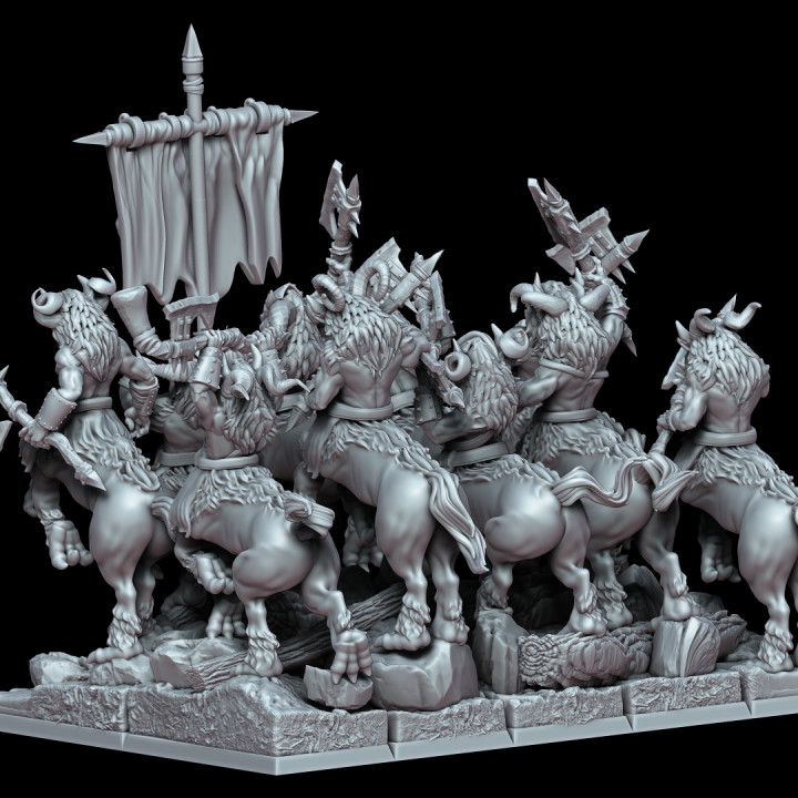 3D Printable CENTIGORS OF BEASTMEN by Empire Miniatures