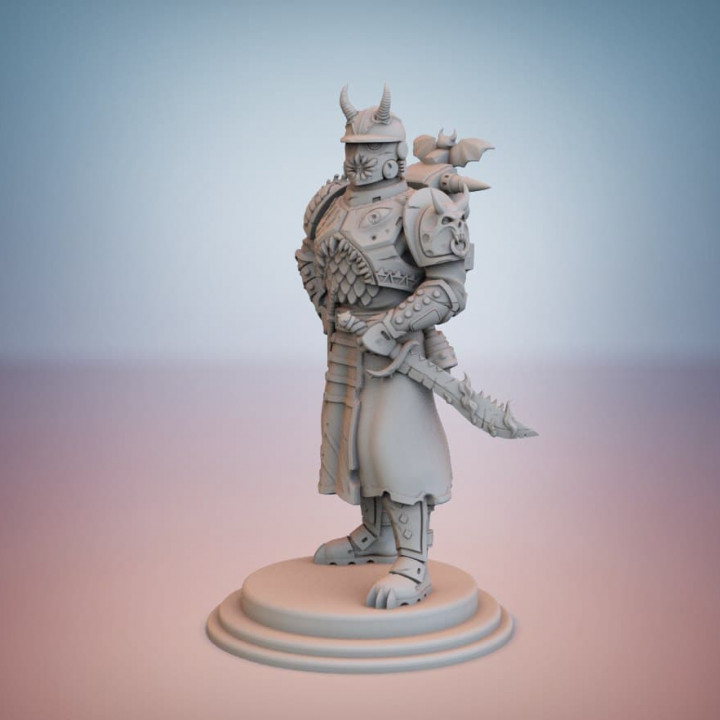 3D Printable Cult Guard. Officer Type A. by ZBSminiatures