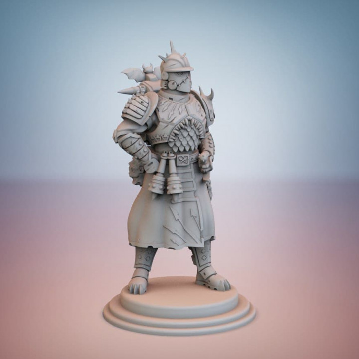 3D Printable Cult Guard. Officer Type B. by ZBSminiatures