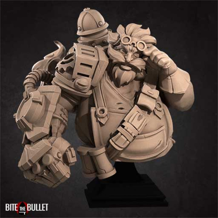 3D Printable (Bust) Dr. TNT "Tiny Tim", the Chunky Artificer (2 ...