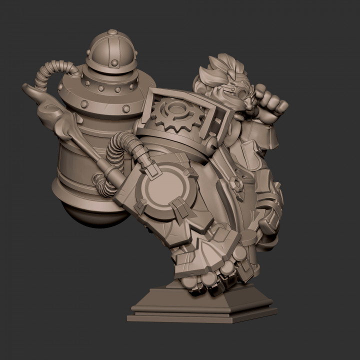 3D Printable (Bust) Dr. TNT "Tiny Tim", the Chunky Artificer (2 ...