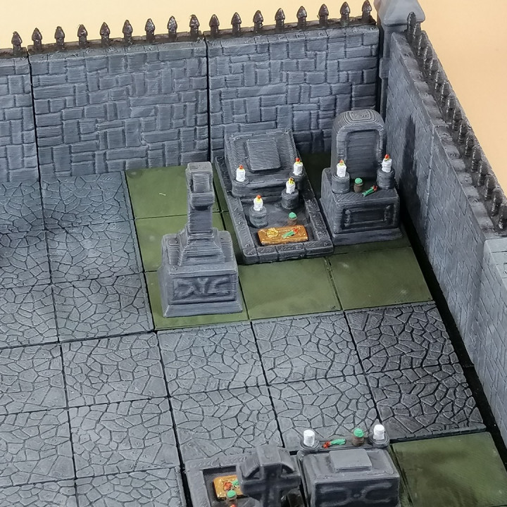 3D Printable Gravestone and graveyard fantasy tabletop settings 28mm ...