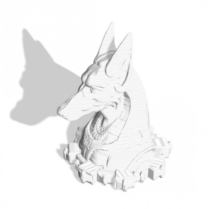 3D Printable Anubis head by Alize