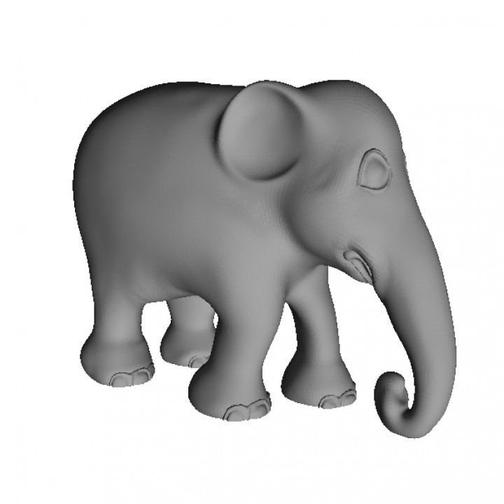 3D Printable Elephant by Alize