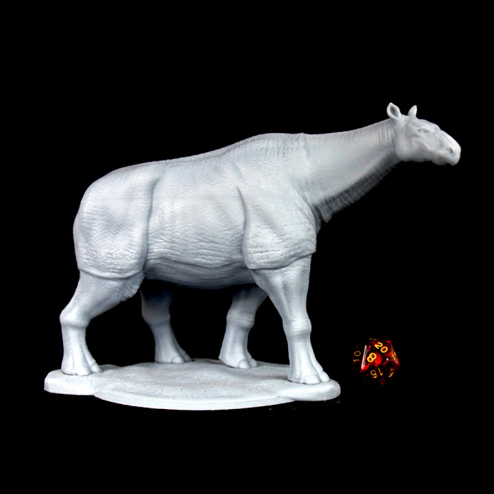 3D Printable Paraceratherium by clynche art