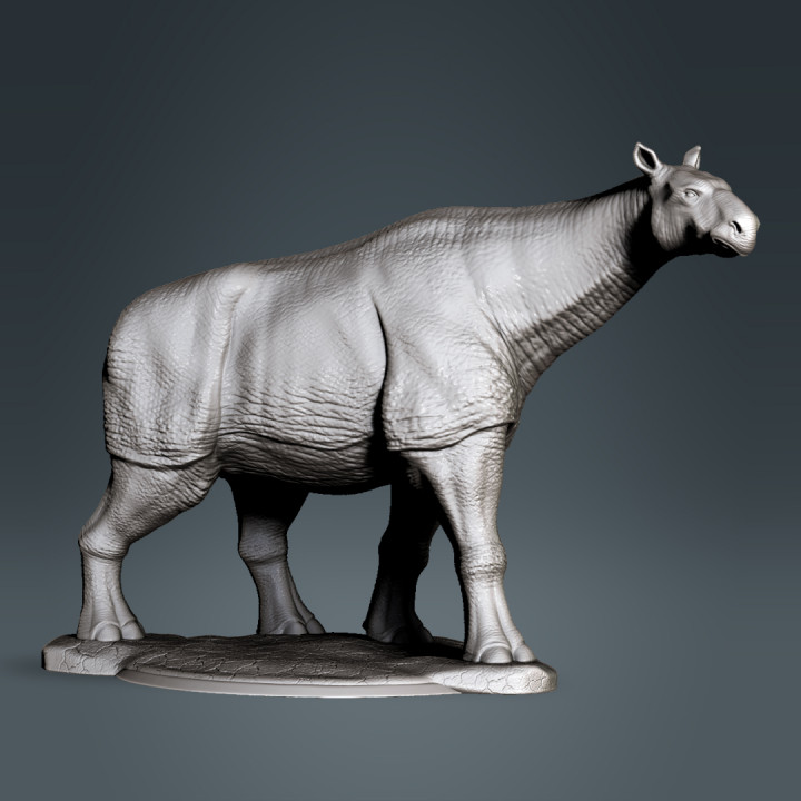 3D Printable Paraceratherium by clynche art