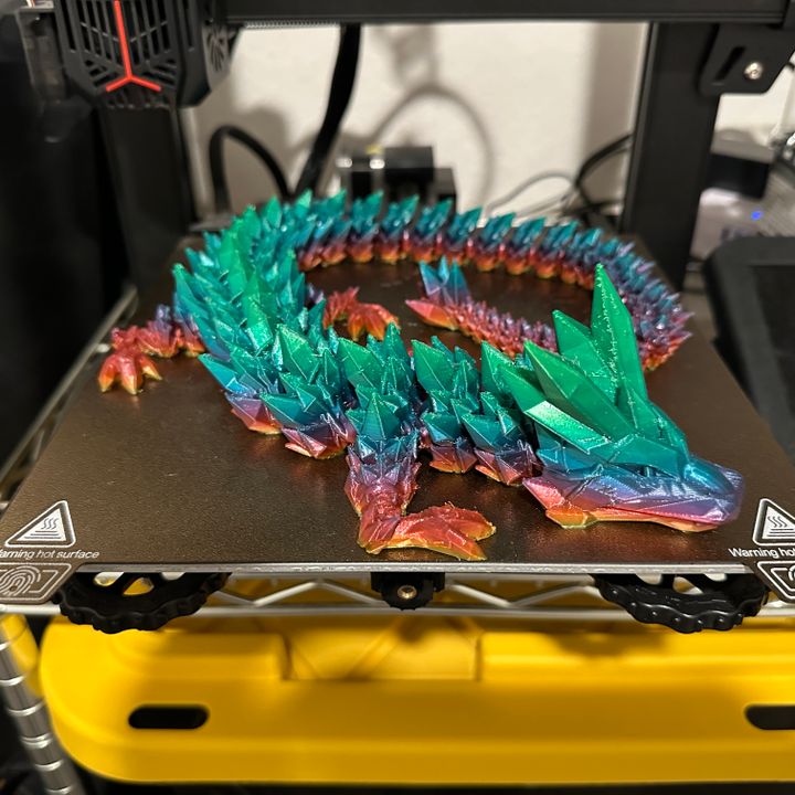 3D Print of CRYSTAL DRAGON by kylestengl