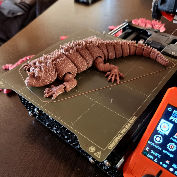 3D Printable Articulated Lizard by iradj3d