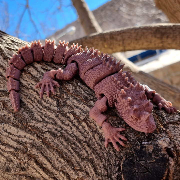 3D Printable Articulated Lizard by iradj3d