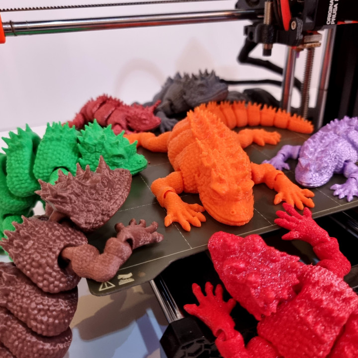 3D Printable Articulated Lizard by iradj3d