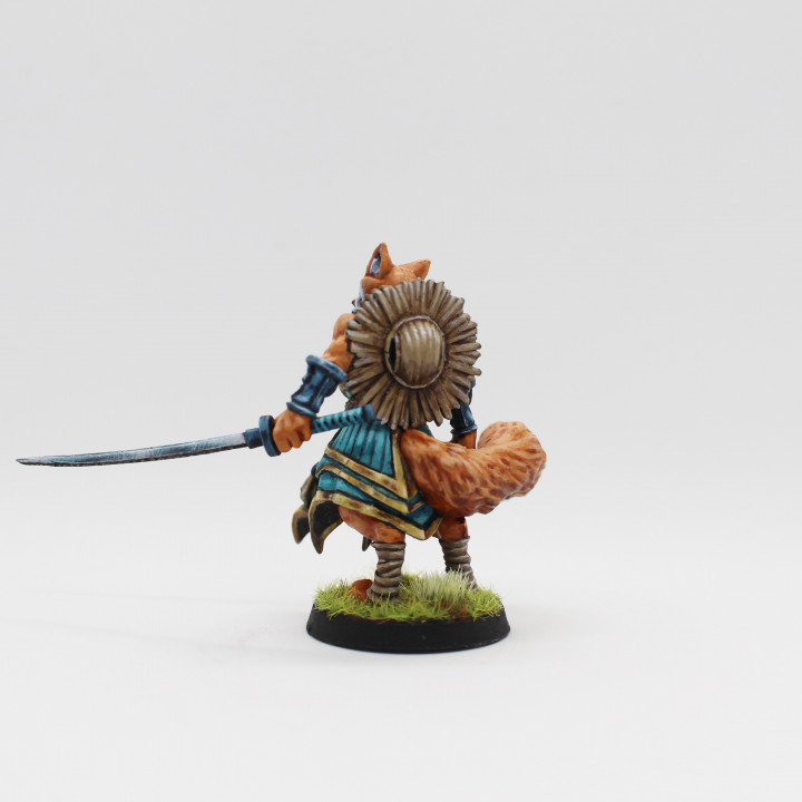 3D Printable Foxfolk Monk (2 Versions) by Bite the Bullet