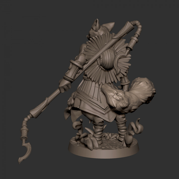 3D Printable Foxfolk Monk (2 Versions) by Bite the Bullet
