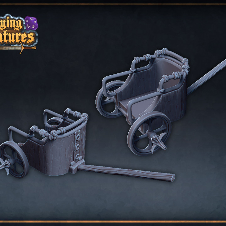 3D Printable Quadriga by Jacob Olsson - Roleplaying & Miniatures