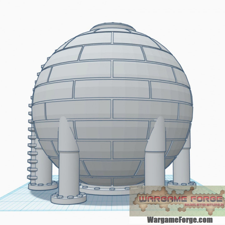 3D Printable Large Industrial Storage Tank by Wargame Forge