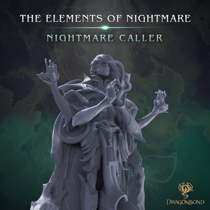 3D Printable Dragonbond: Hindruil, Nightmare Caller by Draco Studios