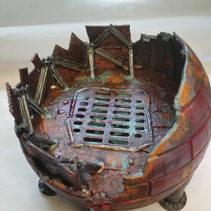3D Printable Post Apocalypse Guard Tower by Wargame Forge