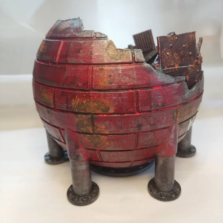 3D Printable Post Apocalypse Guard Tower by Wargame Forge