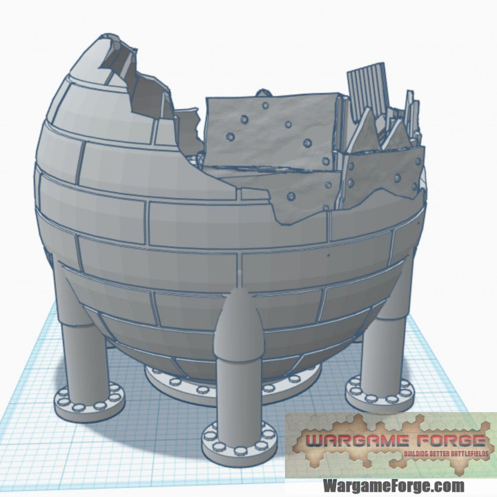 3D Printable Post Apocalypse Guard Tower by Wargame Forge