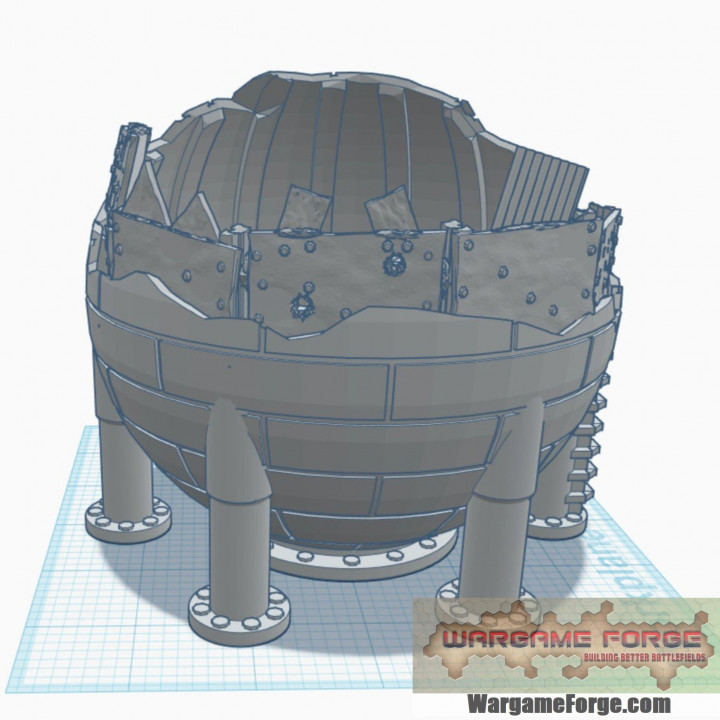 3D Printable Post Apocalypse Guard Tower by Wargame Forge