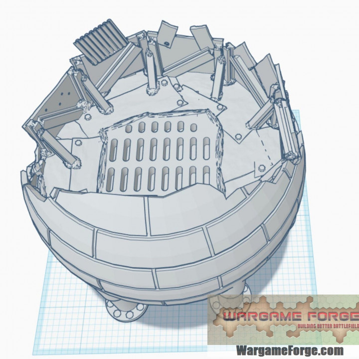 3D Printable Post Apocalypse Guard Tower by Wargame Forge