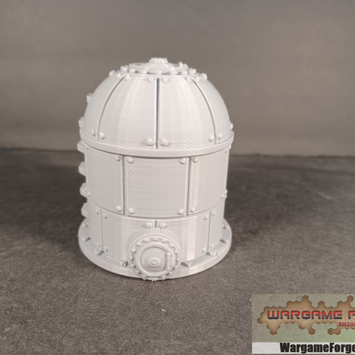 3D Printable Small Industrial Storage Tanks, Set of 3 by Wargame Forge
