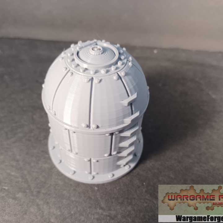 3D Printable Small Industrial Storage Tanks, Set of 3 by Wargame Forge