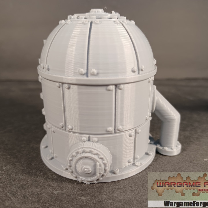 3D Printable Small Industrial Storage Tanks, Set of 3 by Wargame Forge