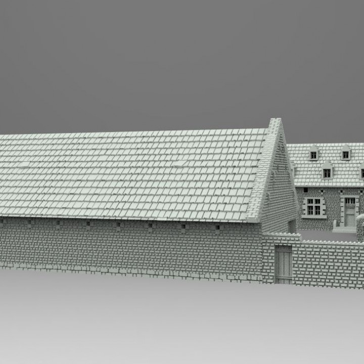 3D Printable Waterloo La Haye Sainte STL files by Jens Najewitz