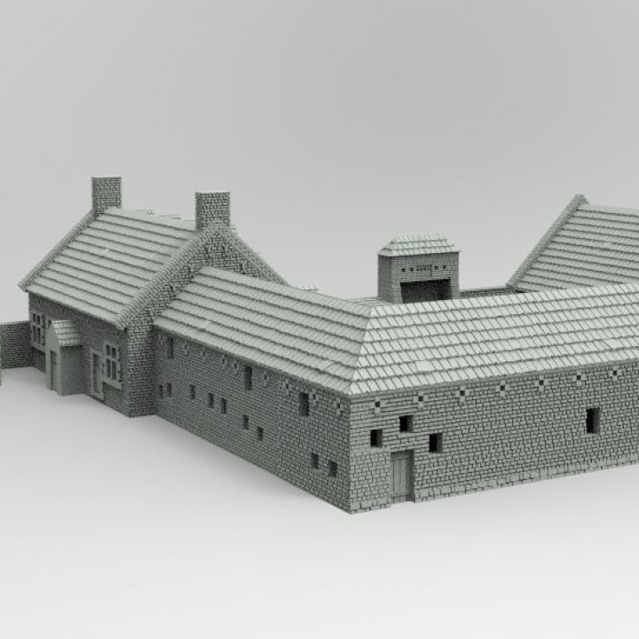 3D Printable Waterloo La Haye Sainte STL files by Jens Najewitz
