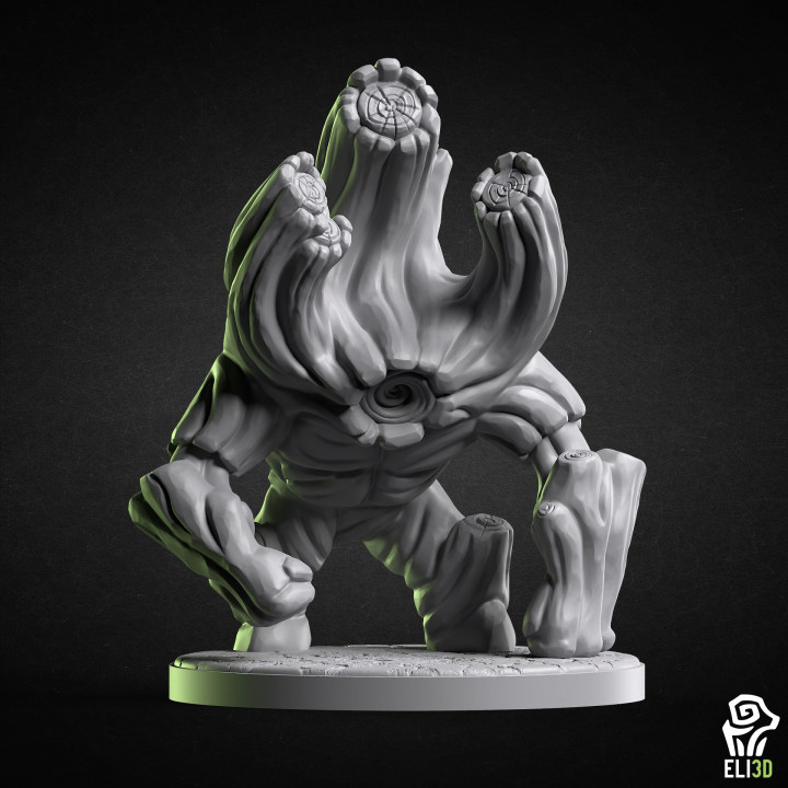 3D Printable Wood Golem by ELI 3D