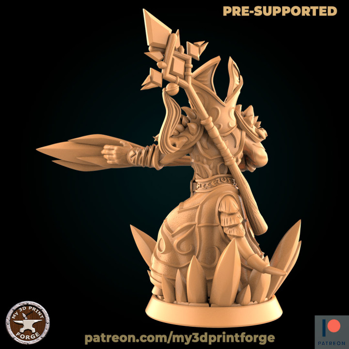 3D Printable Draenei Mage casting Frost Bolt by My3DPrintForge